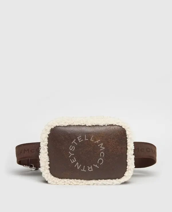 Stella McCartney Logo Plush-lined Fanny Pack - Espresso