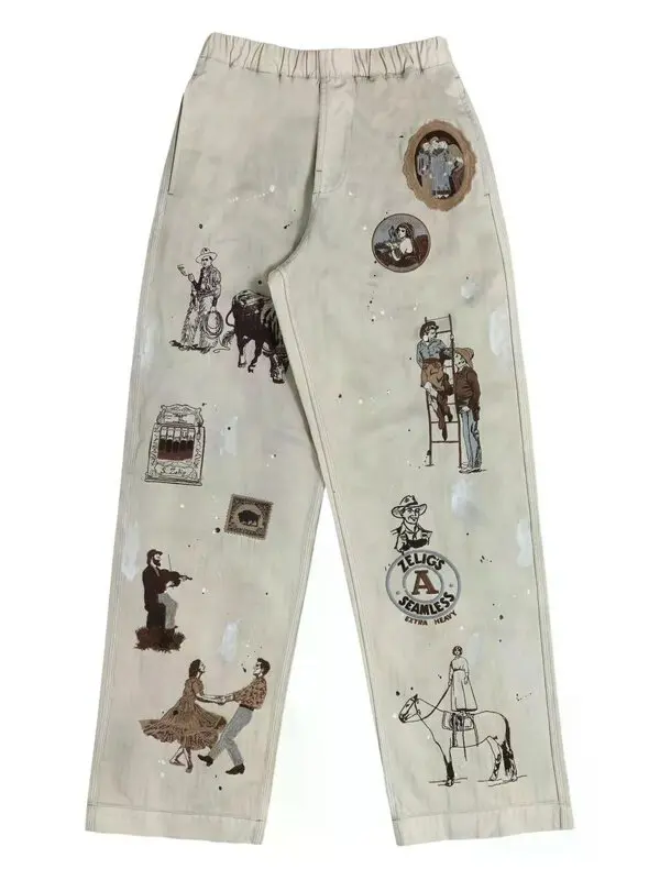 SAMUEL ZELIG Printed Trousers