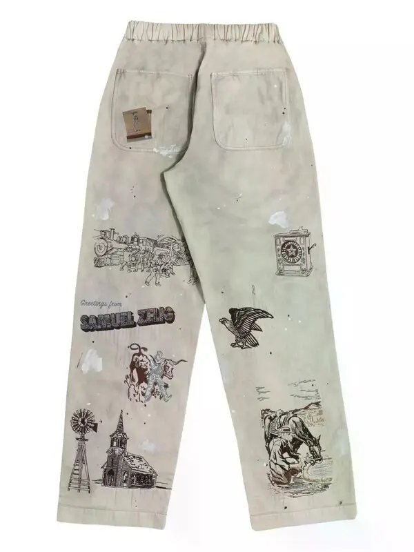SAMUEL ZELIG Printed Trousers