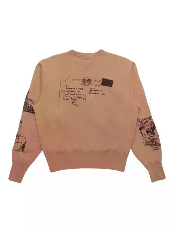 SAMUEL ZELIG Western Graphic Print Crewneck