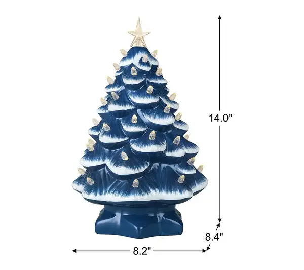 MR. CHRISTMAS 14in Nostalgic Ceramic Tree