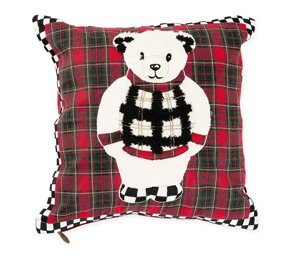 MACKENZIE-CHILDS Cozy Bear Throw Pillow - One-color