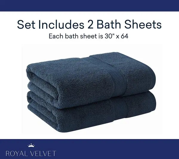 ROYAL VELVET Regal Plush 2-piece Bath Sheet