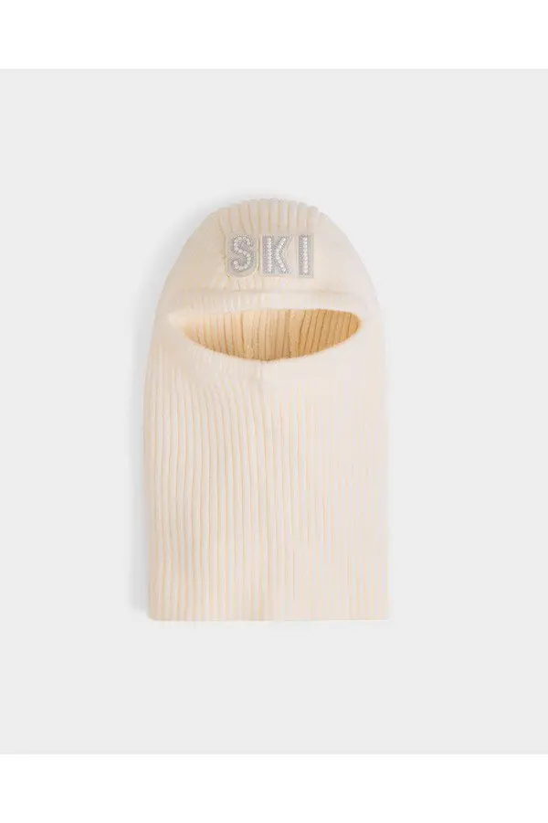Rudsak Fitted Knit Balaclava - Natural