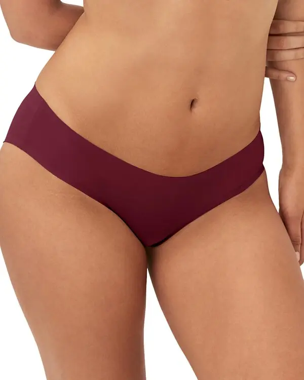 KNIX Knixwear Leakproof Ultrathin No-show Bikini Bottom - Dark Cherry