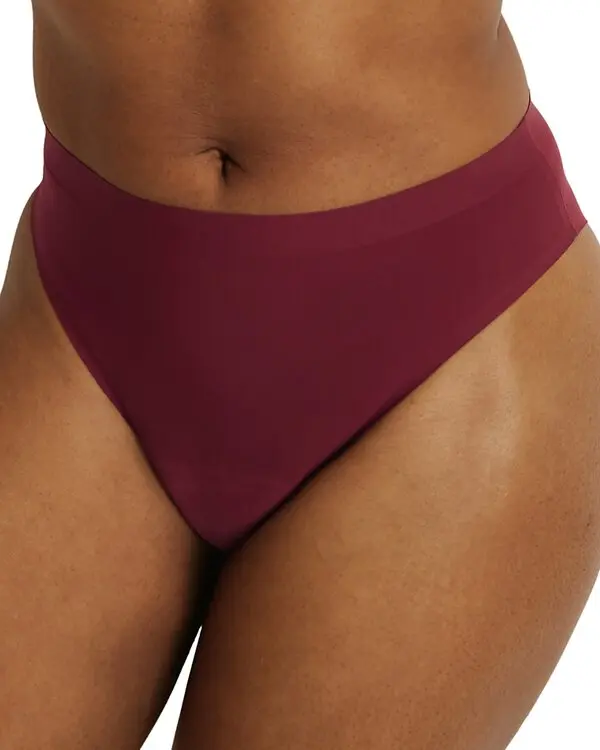KNIX Wear Leakproof Ultrathin No-show French Cut Brief - Dark Cherry