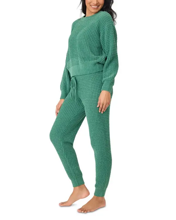 PJ Salvage Pj Savage Cozy Chenille Waffle-knit Pajama Set