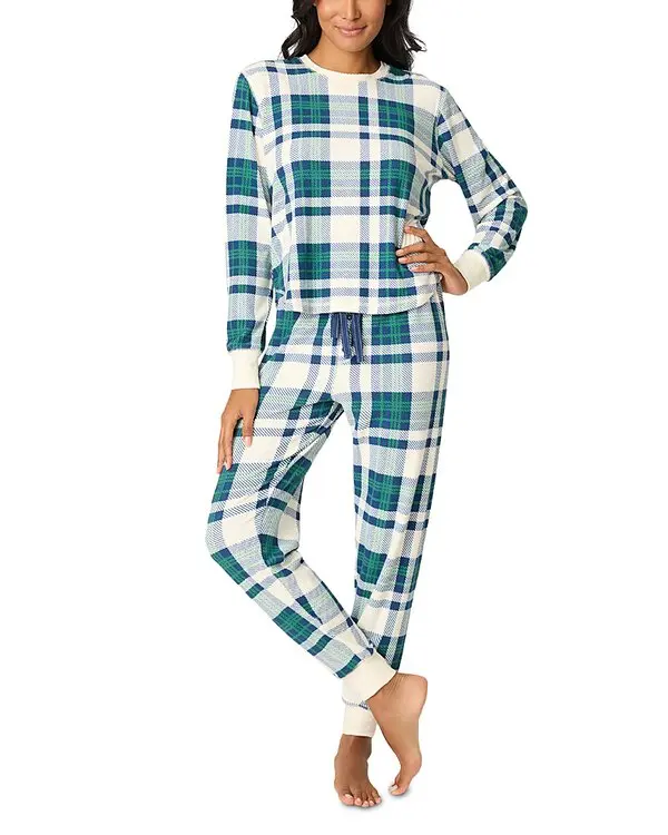 PJ Salvage Pj Savage Cozy Life Velour Pajama Set - Natural