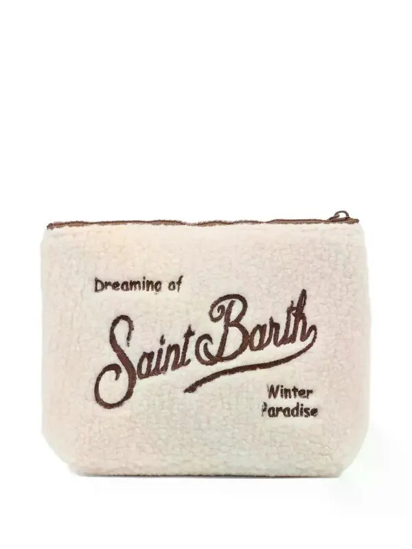 MC2 SAINT BARTH Logo-motif Pouch - Neutrals