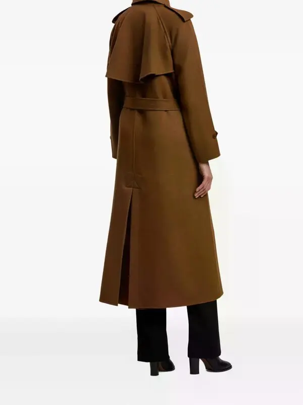 Ralph Lauren Belted Wool-cashmere Trench Coat - Brown