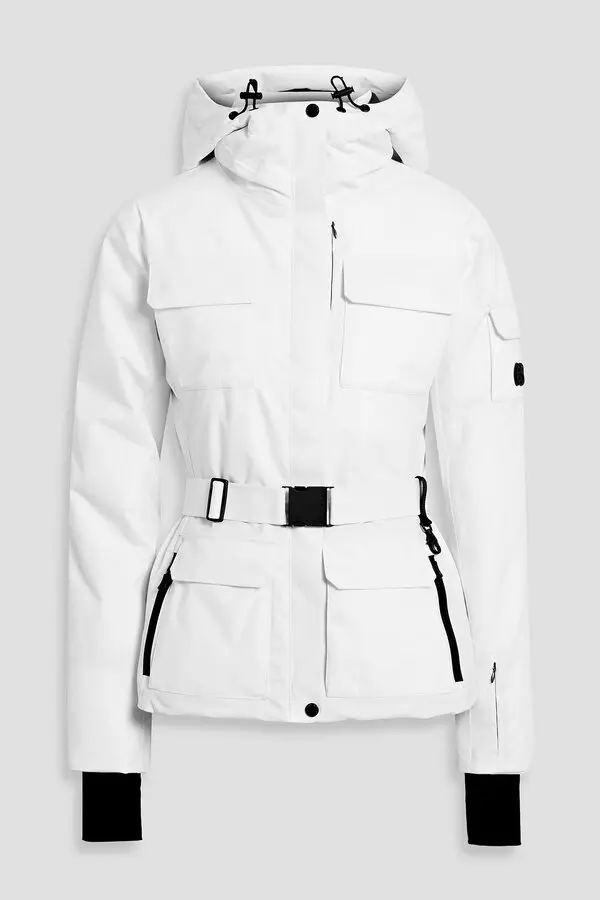 ERIN SNOW Diana Belted Ski Jacket - White