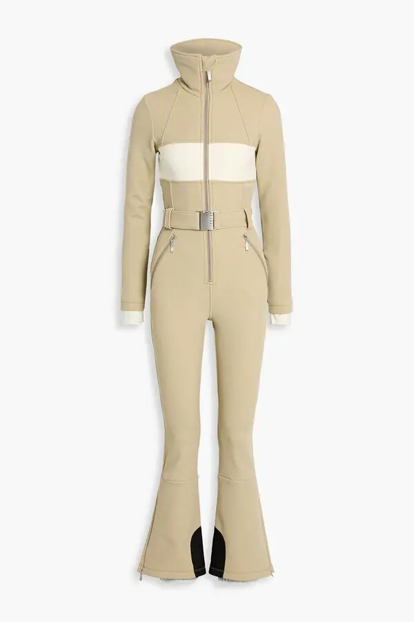 Cordova Fora Belted Stretchshell Ski Suit - Beige