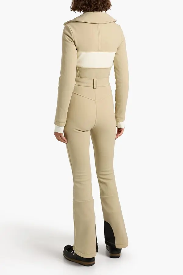 Cordova Fora Belted Stretchshell Ski Suit - Beige