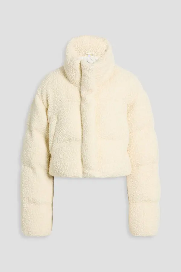 Cordova Cropped Quilted Wool-blend Fleece Ski Jacket