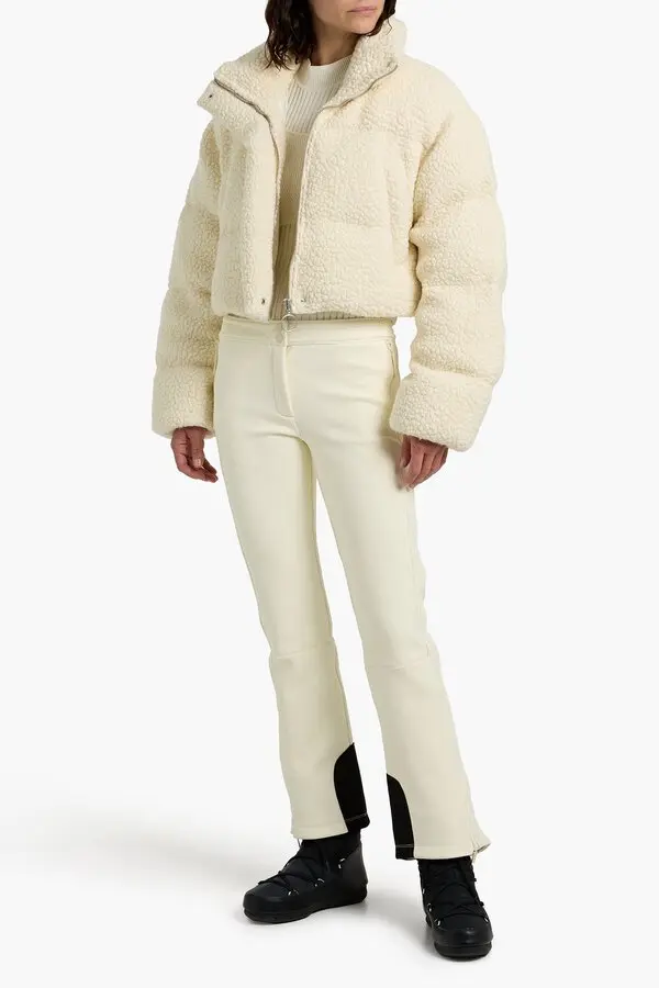 Cordova Cropped Quilted Wool-blend Fleece Ski Jacket