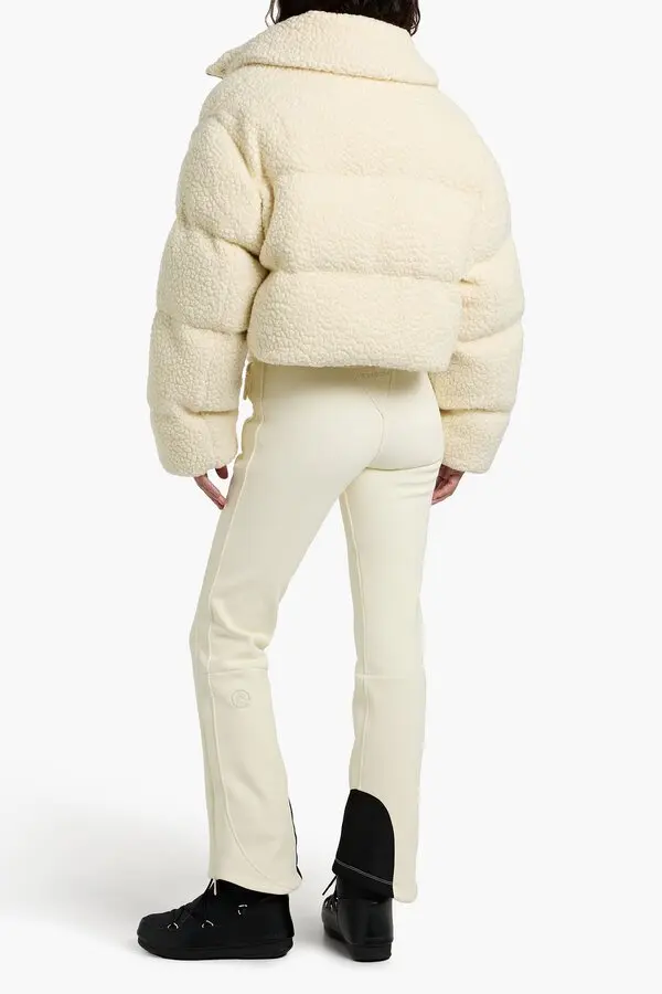 Cordova Cropped Quilted Wool-blend Fleece Ski Jacket