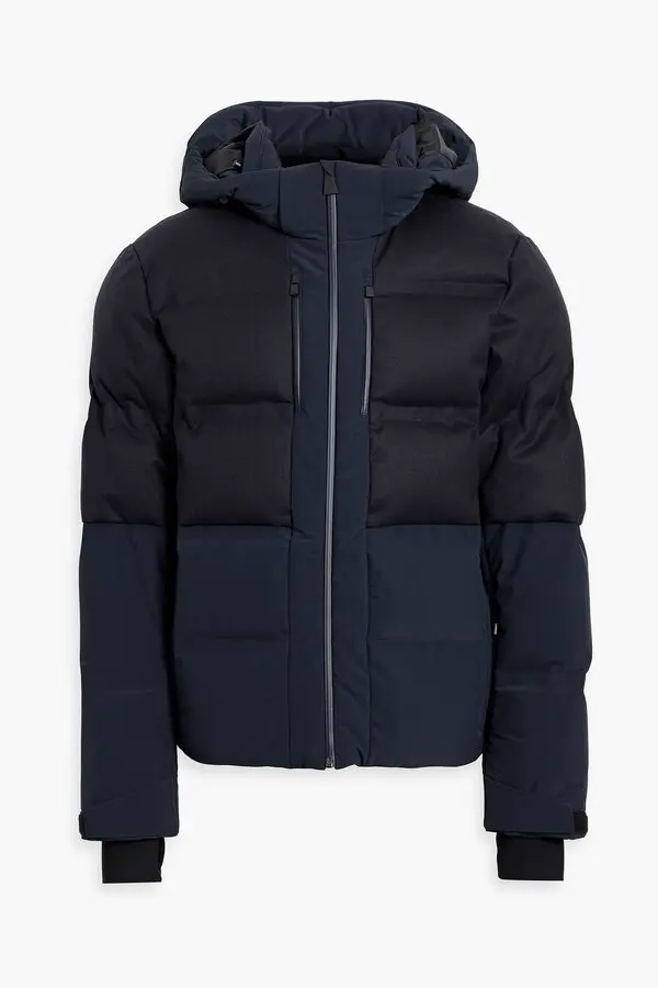 Aztech Mountain Quilted Wool-blend Twill Ski Jacket - Navy