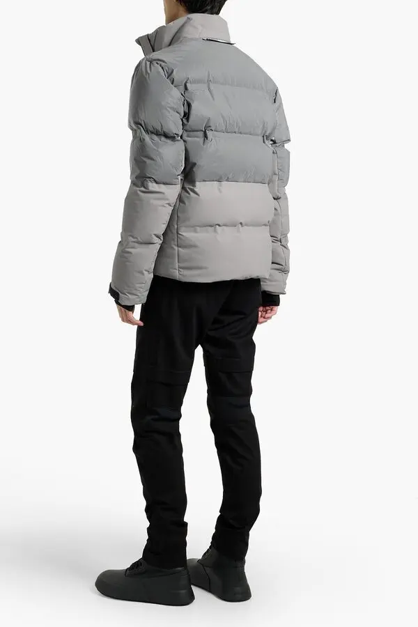 Aztech Mountain Super Nuke Quilted Down Ski Jacket - Light Gray