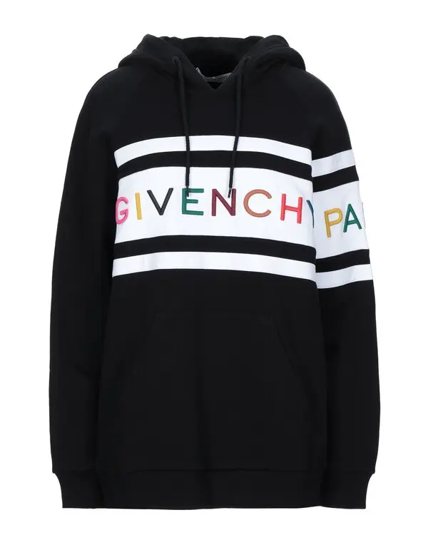 Givenchy Striped Logo Hooded Sweatshirt