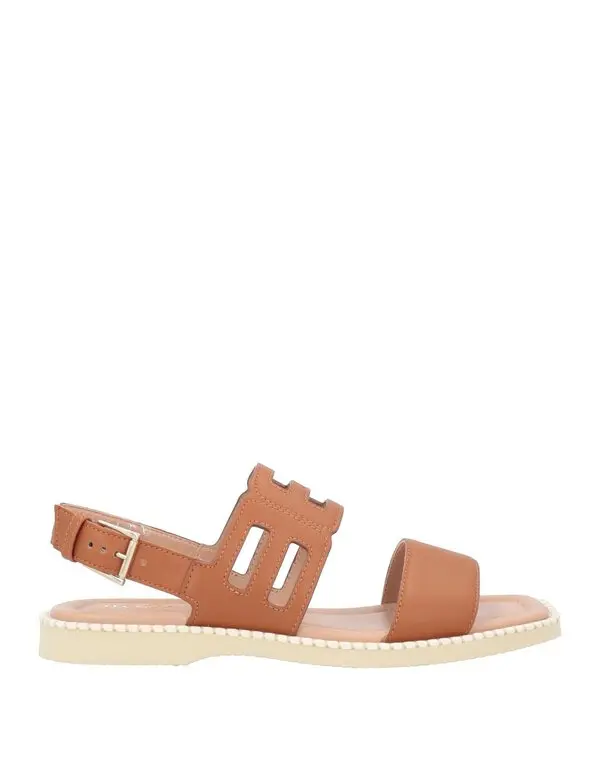 Hogan Leather Slingback Sandals