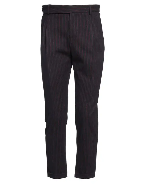 DANIELE ALESSANDRINI Tailored Flannel Striped Pants