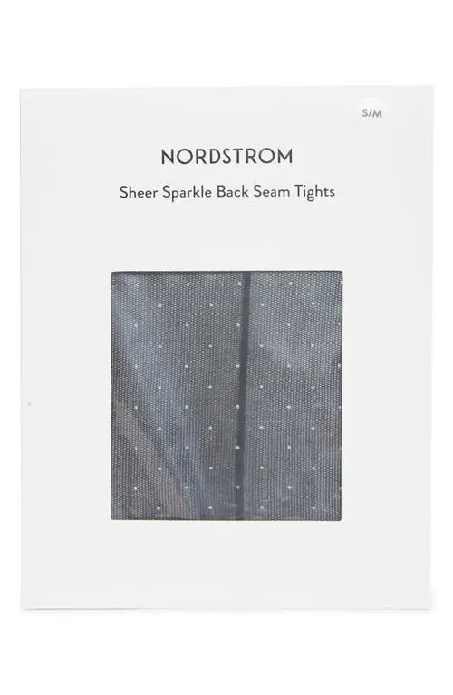 Nordstrom Sheer Sparkle Back Seam Tights