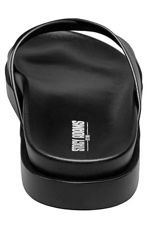 STACY ADAMS Crossover Slide Sandal - Black