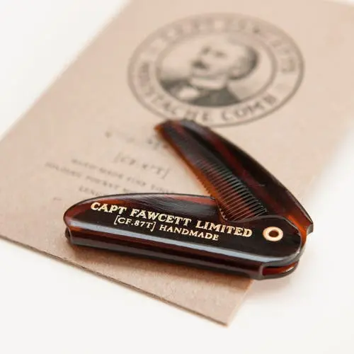 CAPTAIN FAWCETT Folding Pocket Moustache