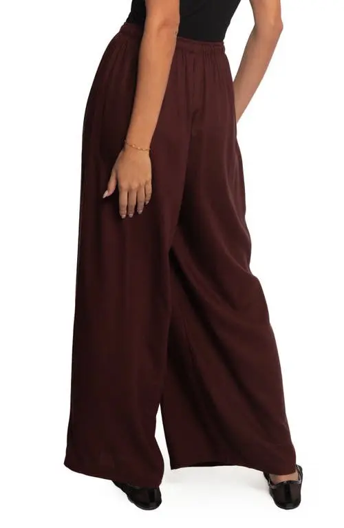 PETAL & PUP Drawstring Wide Leg Pants
