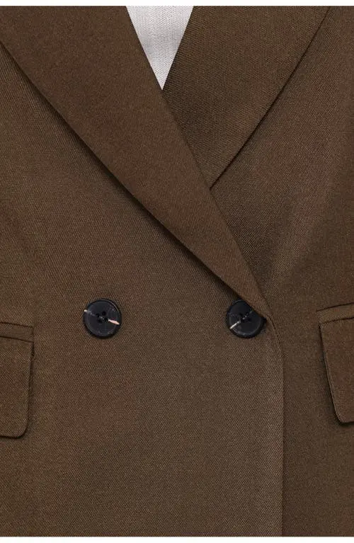 PETAL & PUP Viper Double Breasted Blazer - Olive