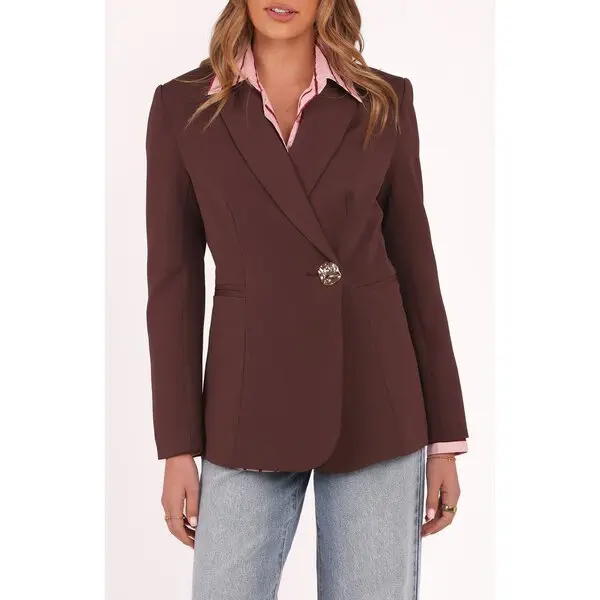 PETAL & PUP Leo One-button Blazer