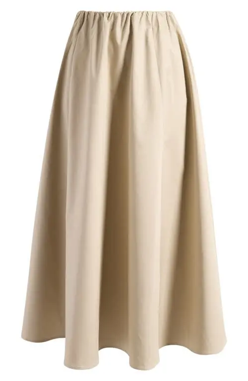 Topshop Twill Midi Circle Skirt