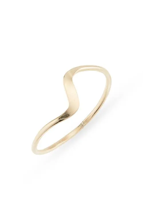 NASHELLE Flat Wave Band Ring