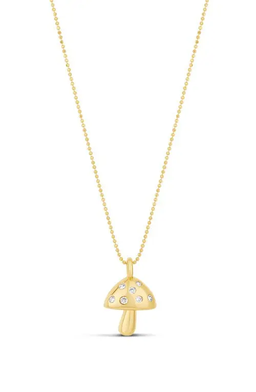 SHYMI Mushroom Charm Chain Necklace - Gold