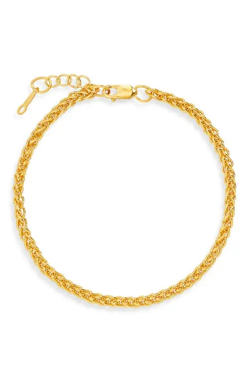 NASHELLE Wheat Chain Bracelet - Gold Fill