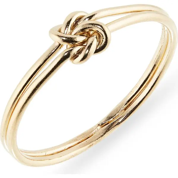NASHELLE Love Me Knot Ring - Gold Fill