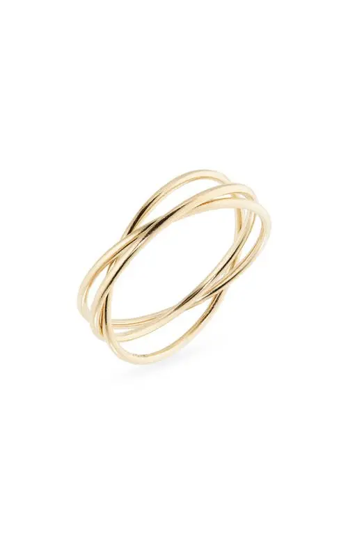 NASHELLE Rolling Band Ring - Gold Fill