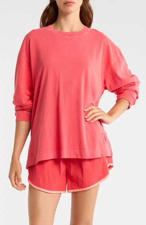 Free People Hustle Layer Knit Top - Grapefruit