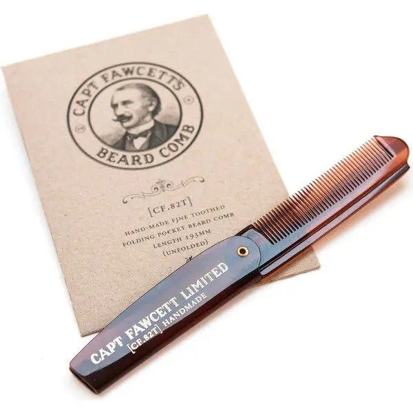 CAPTAIN FAWCETT Folding Pocket Beard - Comb