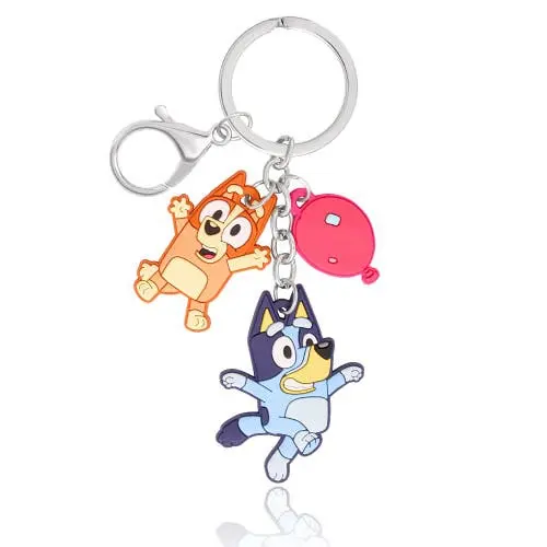 BLUEY Layered Charm Keychain - Multi