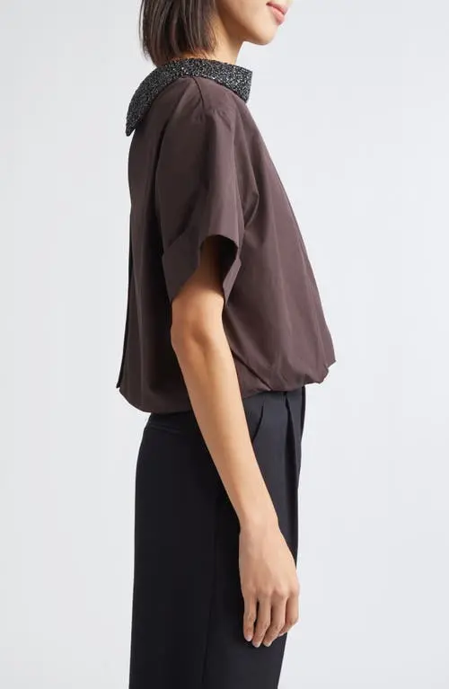 TWP Crystal Collar Top