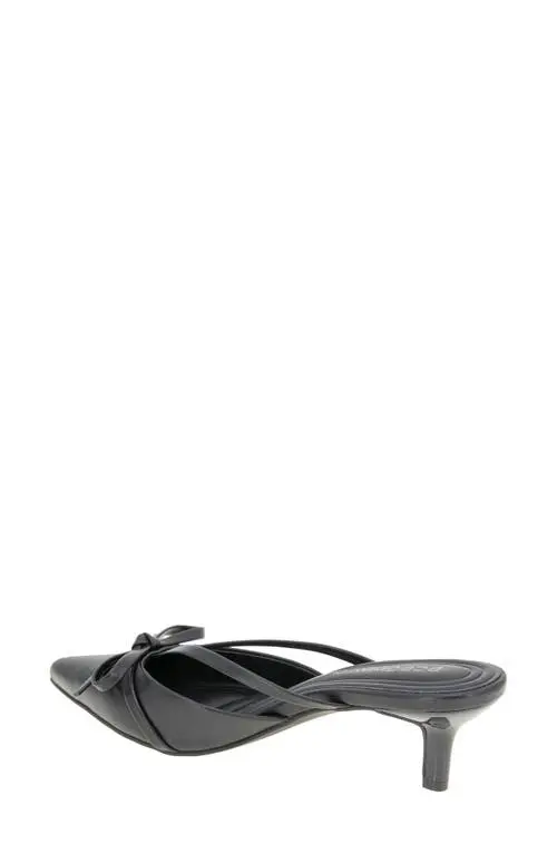 Bcbgmaxazria Pointed Toe Kitten Heel Mule - Black