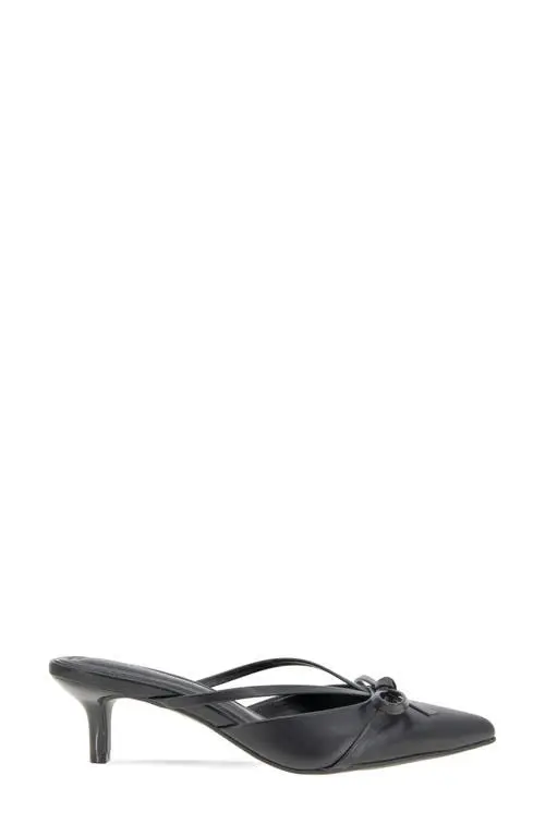 Bcbgmaxazria Pointed Toe Kitten Heel Mule - Black