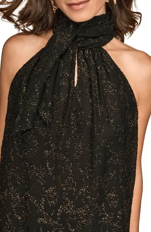 Donna Karan New York Metallic Halter Top