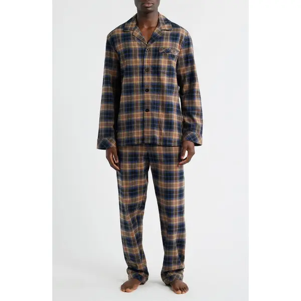 Majestic International Time Out Flannel Pajamas - Sienna