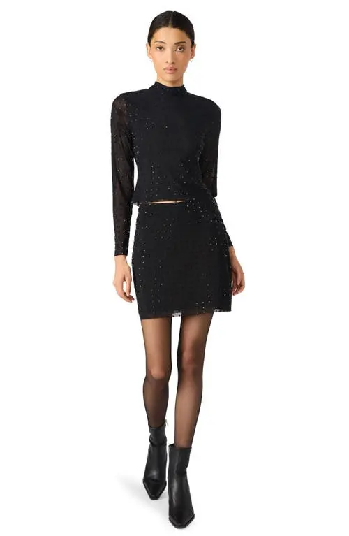 Steve Madden Keily Studded Mini Skirt