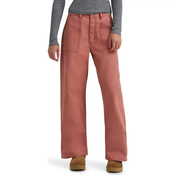 LEEM Patch Pocket Slouchy Twill Pants