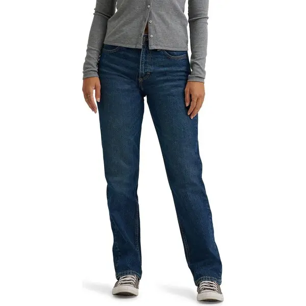 LEEM Rider™ Ripped Classic Straight Leg Jeans - Hyper Dark