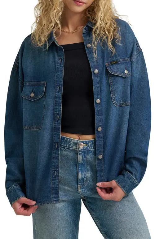 LEEM Denim Swing Back Shirt - Night Adventure