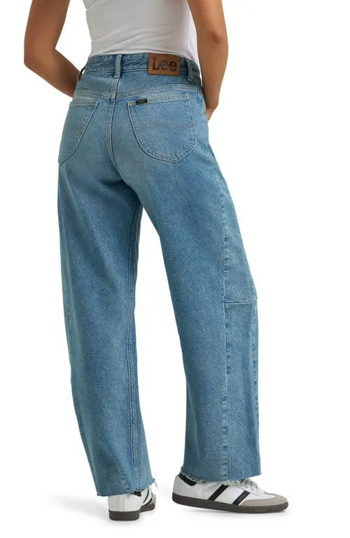 LEEM Rider Low Slung Mid Rise Barrel Leg Jeans - Memory Trip